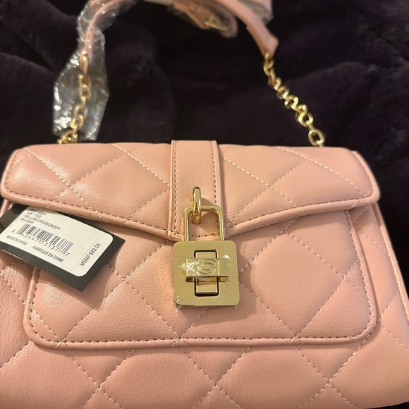 bebe | Bags | Bebe Elegant Pink Quilted Womens Bag With Gold Accents ...